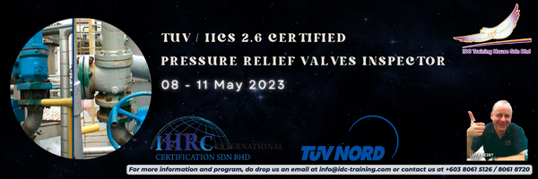 TUV/IICS 2.6 Pressure Relief Valve - May 2023